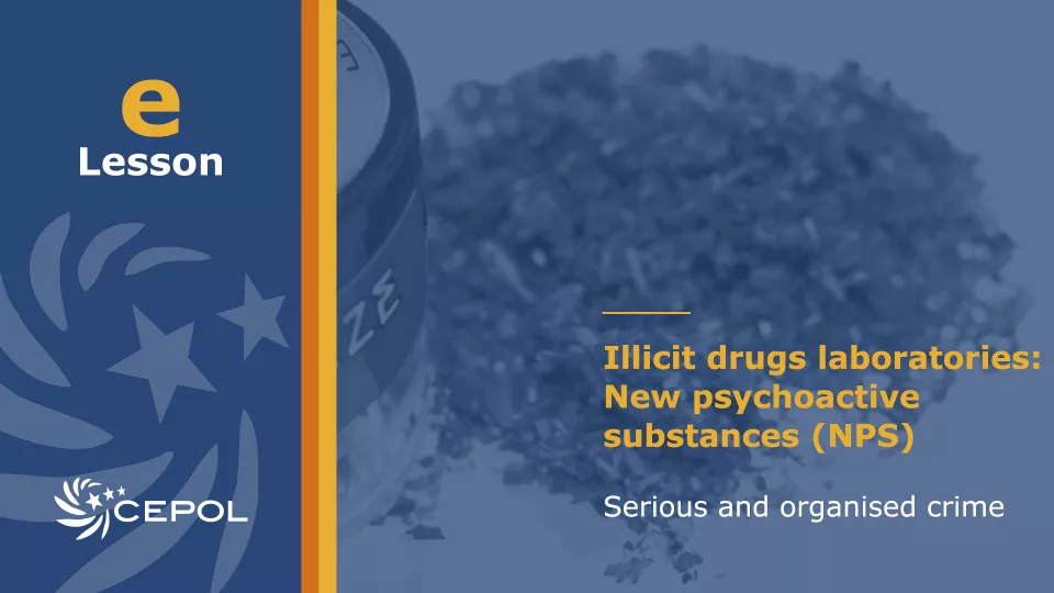 eLesson: Illicit drugs laboratories - New psychoactive substances (NPS ...