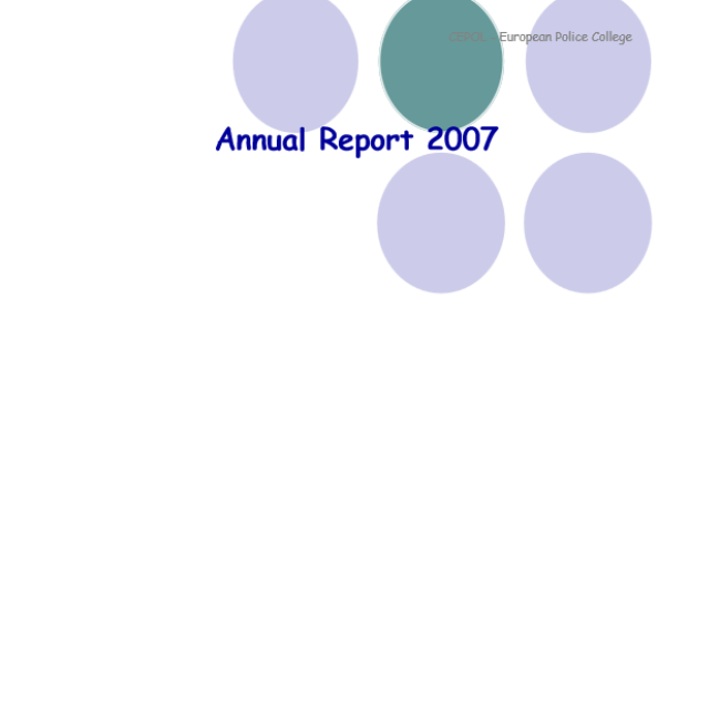 Annual Report 2007 | CEPOL