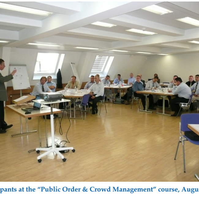 Second Step of the “Public Order & Crowd Management” Seminar is a ...