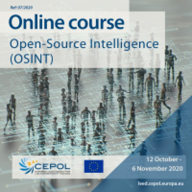 Online Open-Source Intelligence Course is open for applications! | CEPOL
