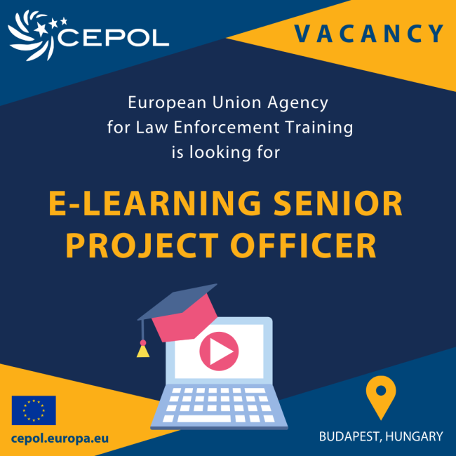 Join our team as E-Learning Senior Project Officer | CEPOL