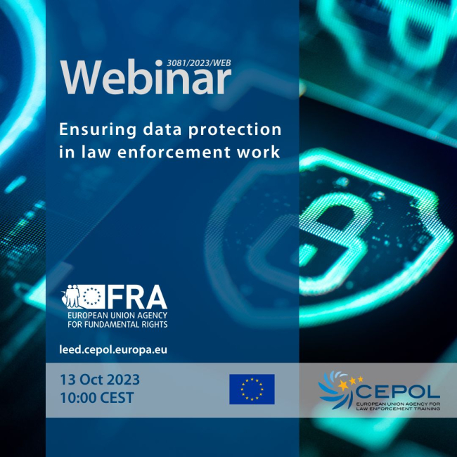 3081/2023/WEB ‘Ensuring data protection in law enforcement work’ | CEPOL