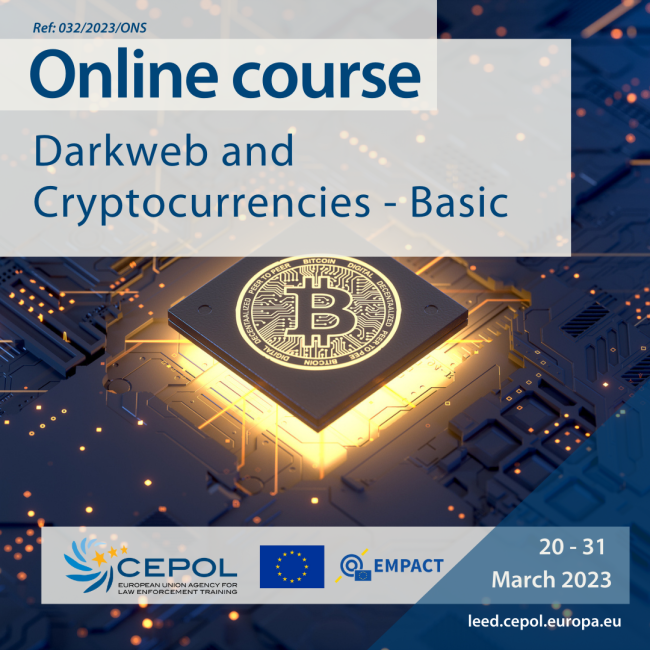 Online Course 32/2023/ONS: Darkweb and cryptocurrencies - Basic | CEPOL