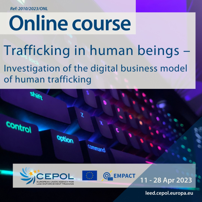 Online Course 2010/2023/ONL: Trafficking in human beings | CEPOL