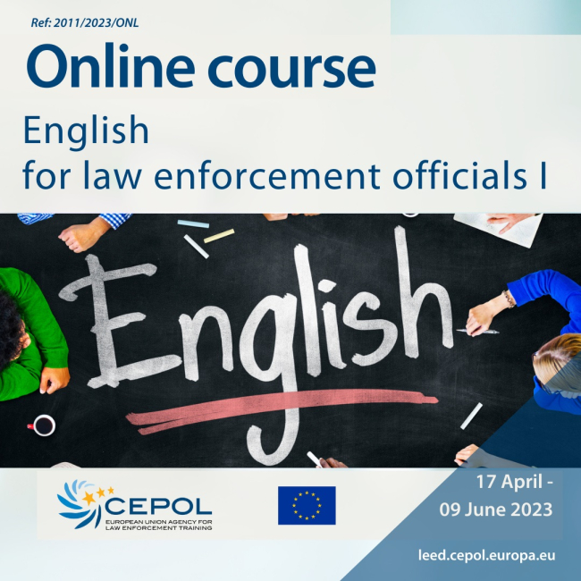Online Course 2011/2023/ONL: English for law enforcement officials I. | CEPOL