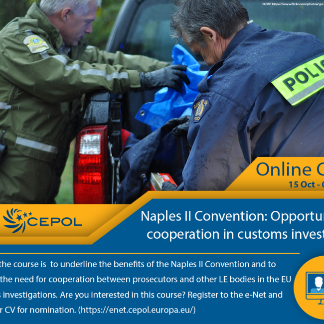 Online course 06/2018: Naples II convention: Possibilities for cooperation in customs ...