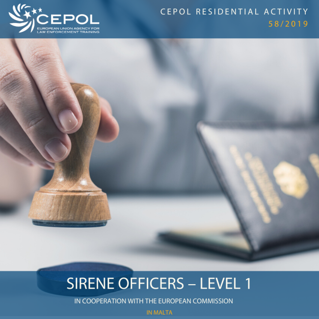 58/2019: SIRENE Officers – level 1 | CEPOL