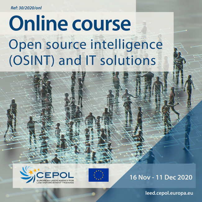 Online Course 30/2020: Open-Source Intelligence (OSINT) and IT solutions | CEPOL